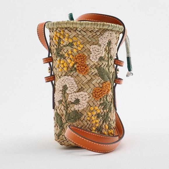 Zara | Bags | Zara Raffia Mini Crossbody Bag | Poshmark